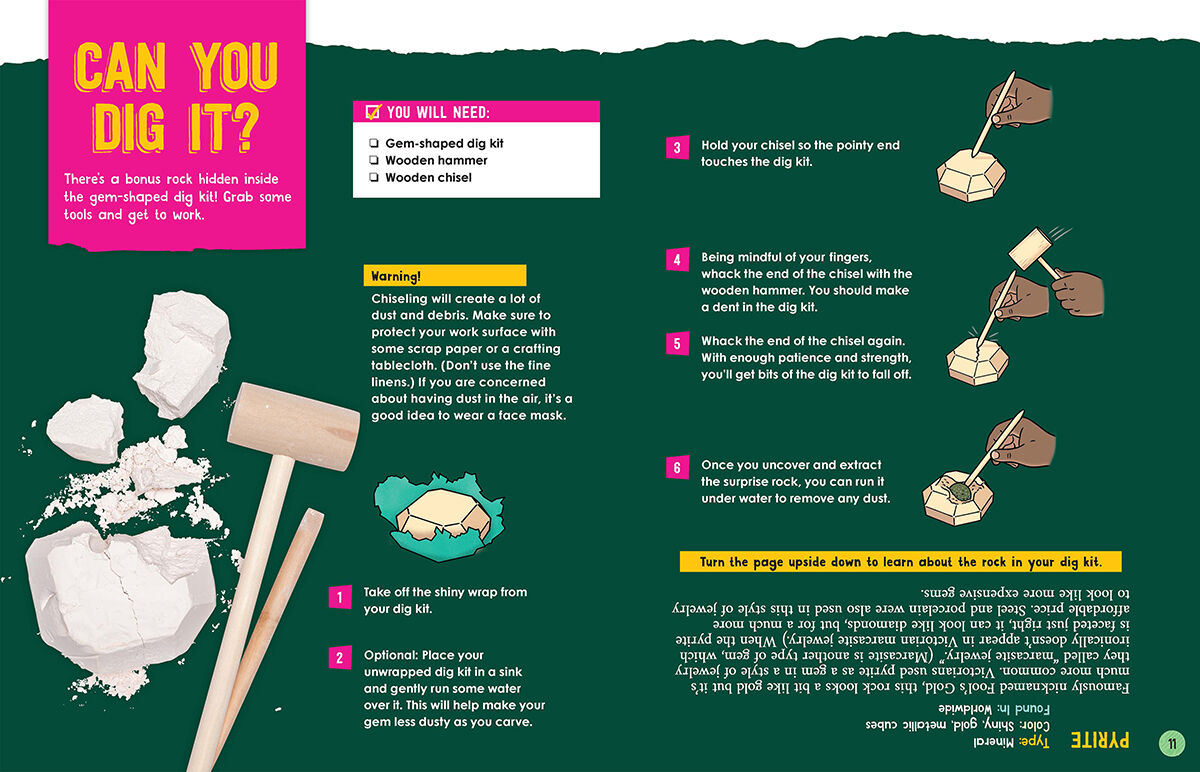 Klutz STEAM Lab: Ultimate Gemstone & Dig Kit | Scholastic Canada Book Clubs