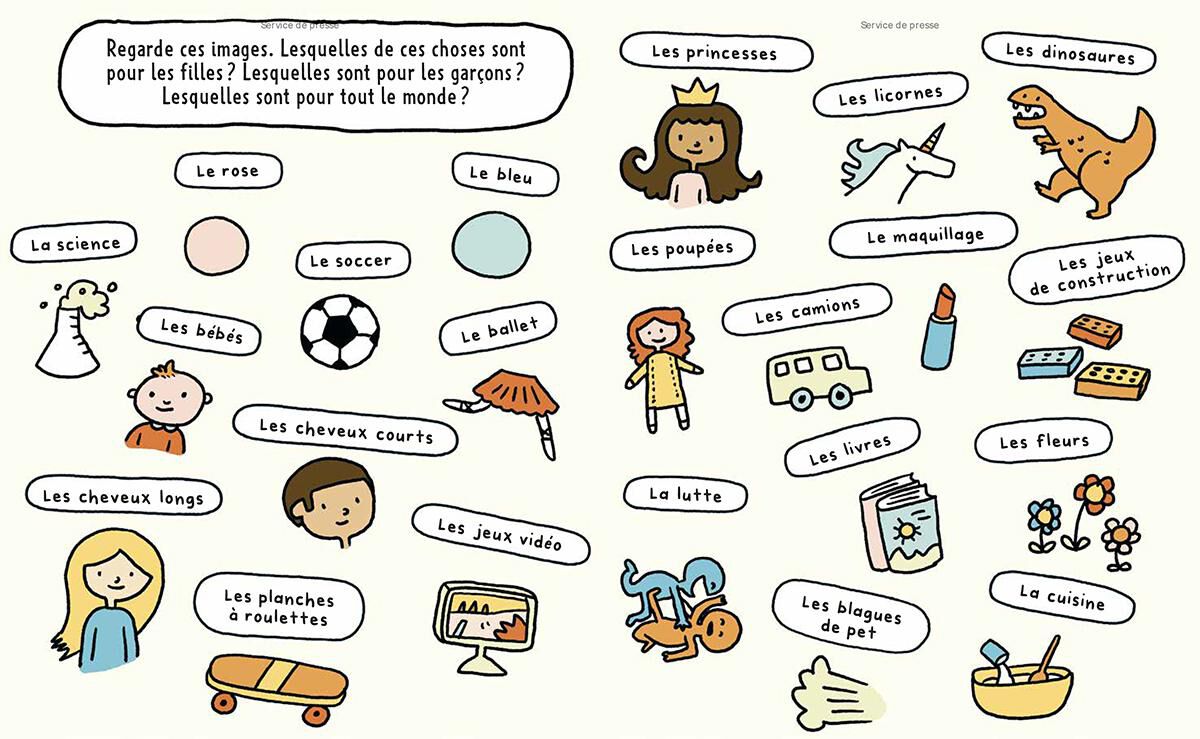 Le rose, le bleu, et toi! Un livre sur les stéréotypes de genre ...