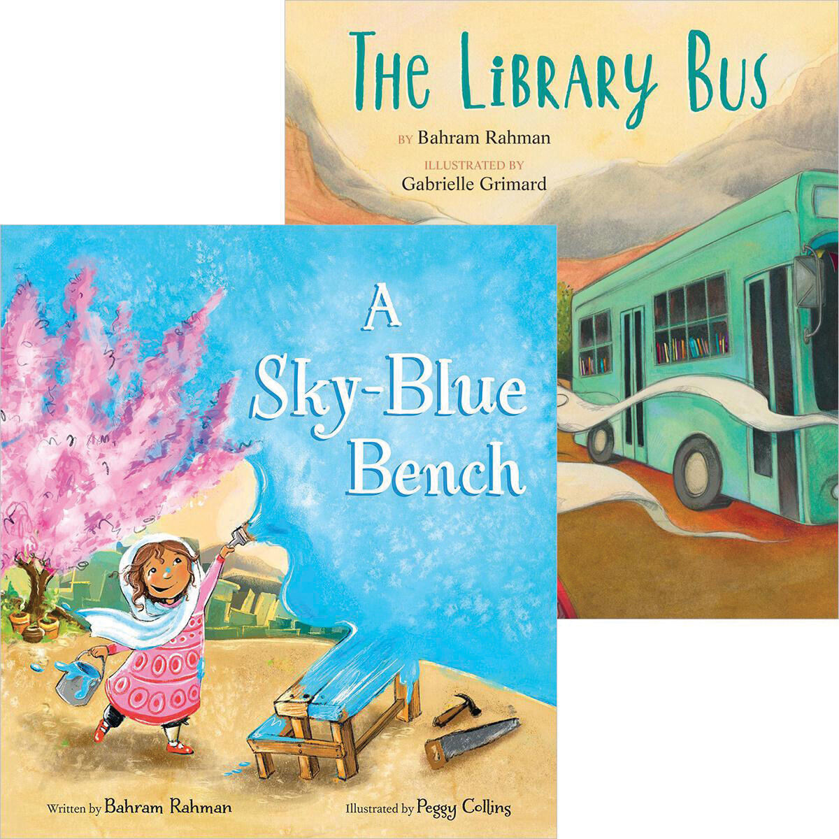 The Library Bus/A Sky Blue Bench 2-Pack | Scholastic Canada Book Clubs