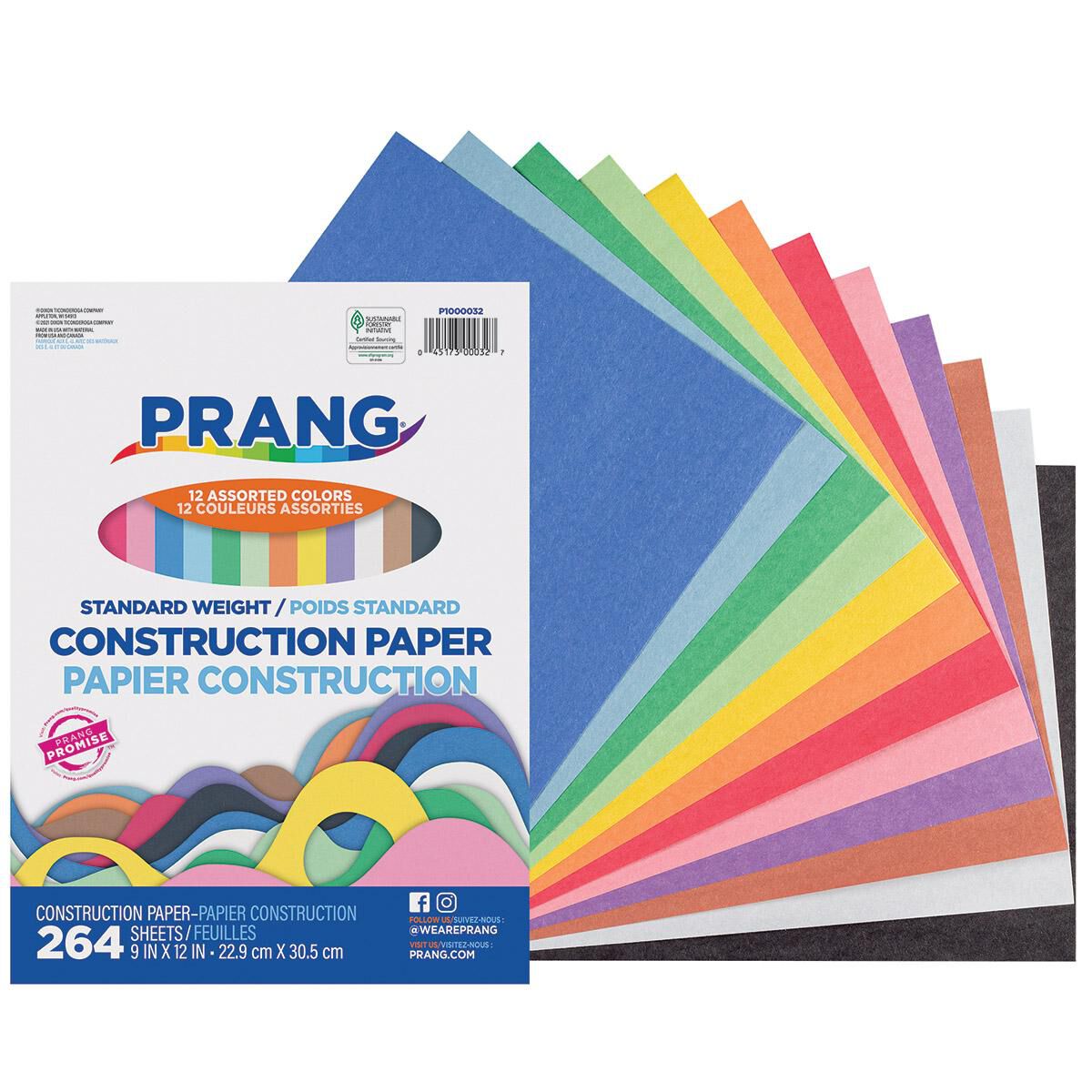 Prang Construction Paper Assorted 264 Sheets | Scholastic Canada Book Clubs