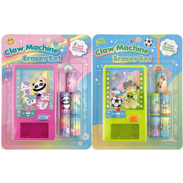Claw Machine Eraser Set | Scholastic Canada Book Clubs