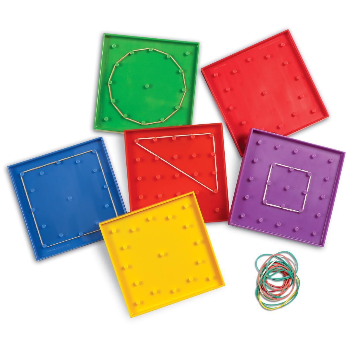 Double-Sided Rainbow Geoboards | Scholastic Canada Book Clubs
