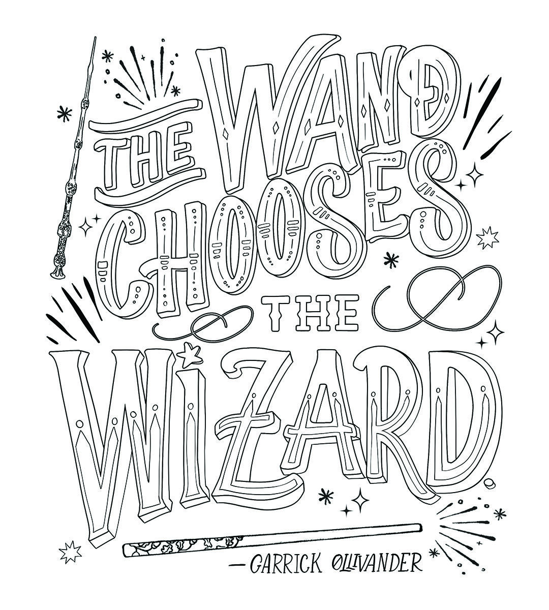Printable Harry Potter Quotes Coloring Pages