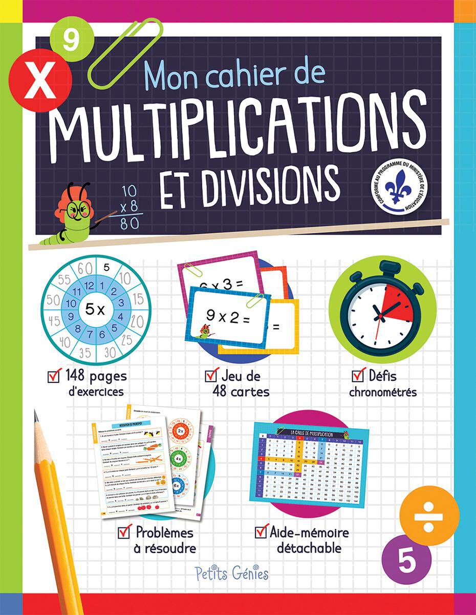 Mon cahier de multiplications et divisions | Scholastic Canada Clubs de ...
