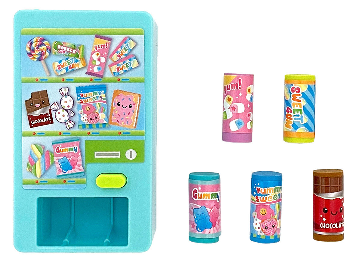 Candy Vending Machine Eraser Set | Scholastic Canada Book Clubs
