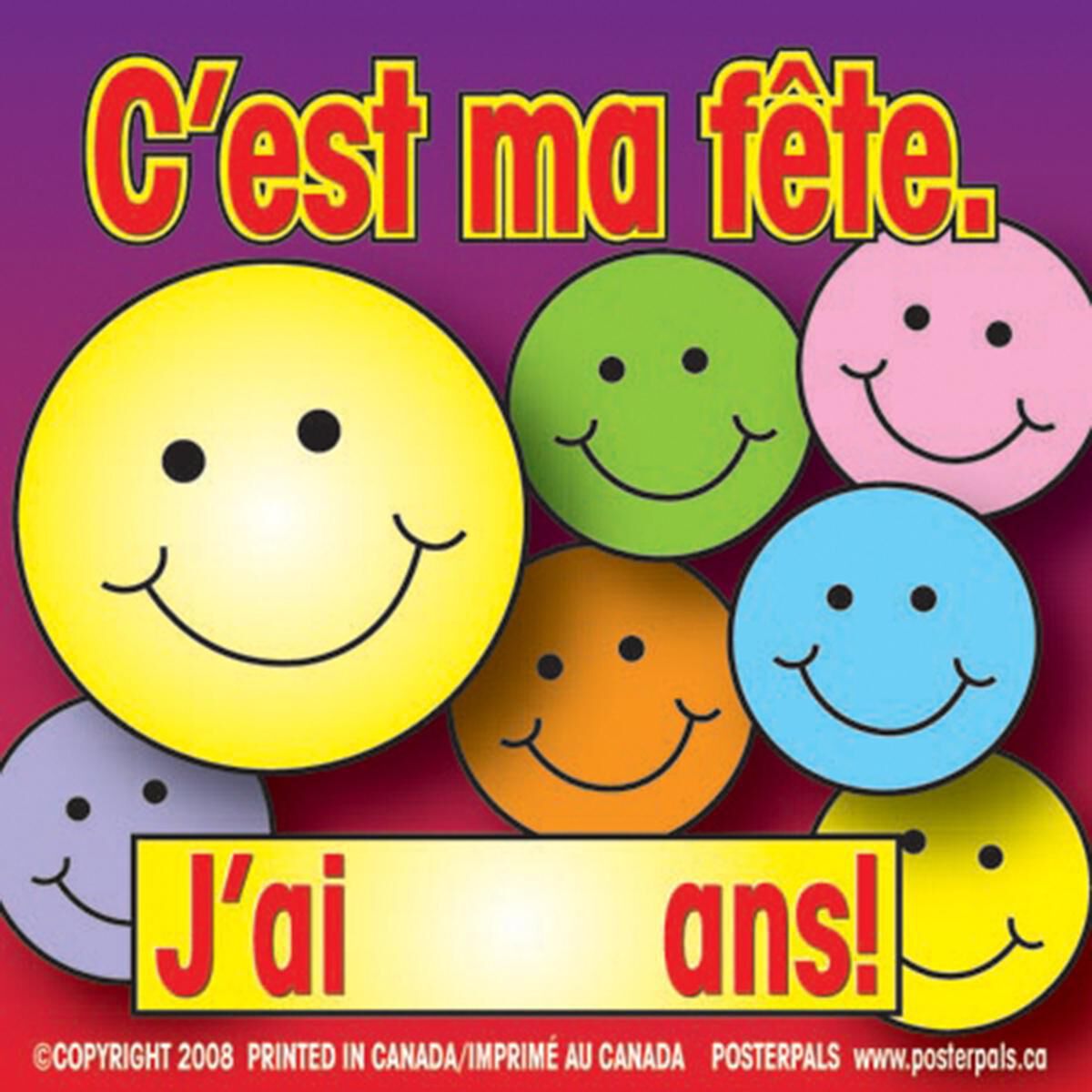 French Birthday Badges | Scholastic Canada Book Clubs