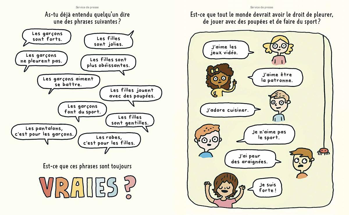 Le rose, le bleu, et toi! Un livre sur les stéréotypes de genre ...