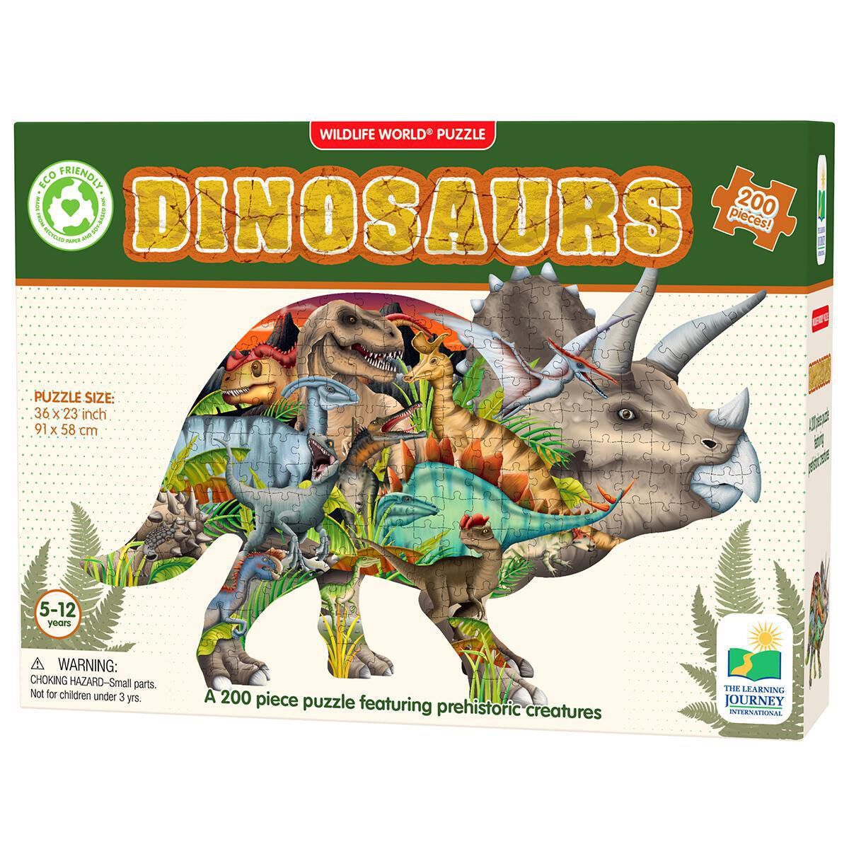 Wildlife World Dinosaurs Shaped Puzzle | Scholastic Canada Book Clubs