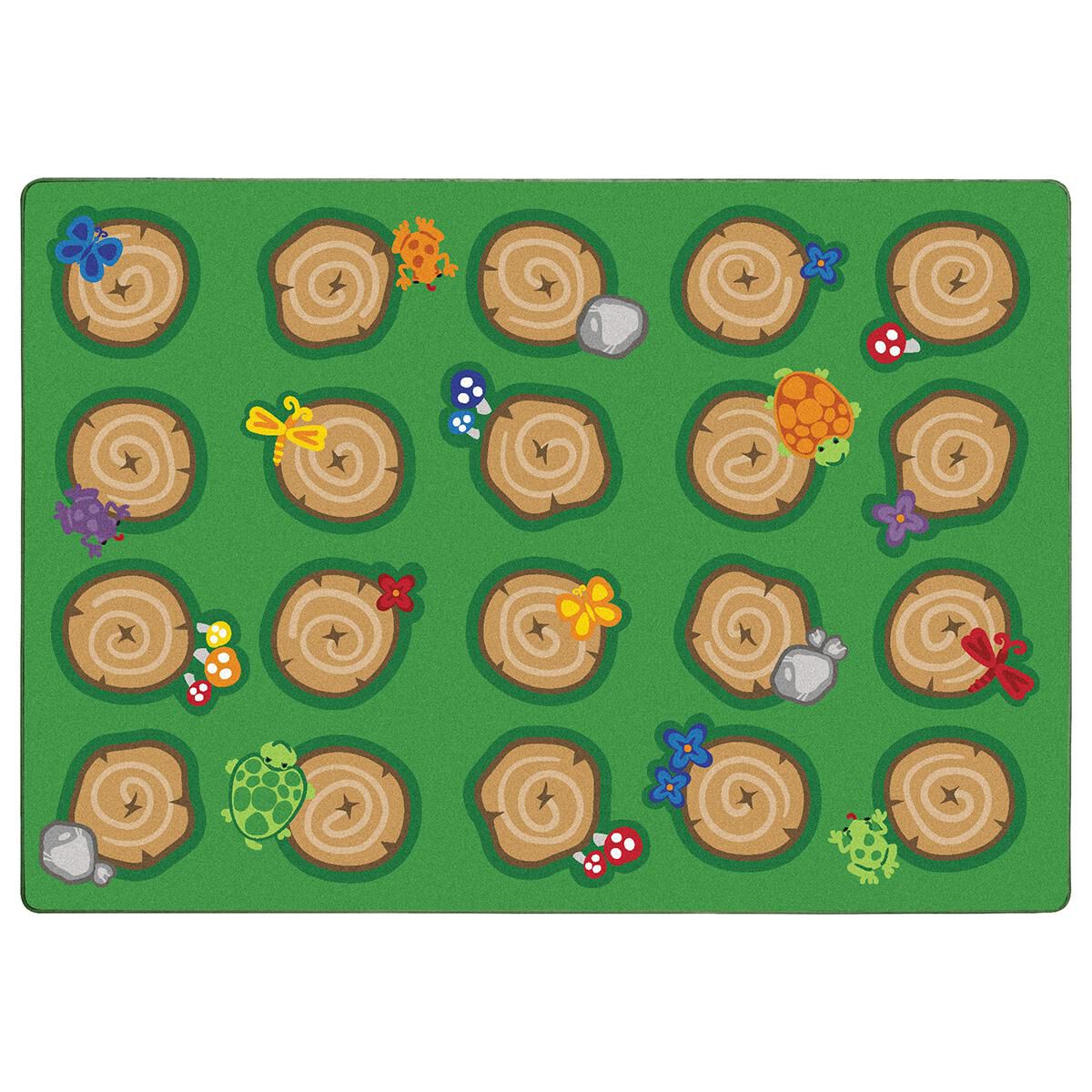 Log Stool Spots Carpet | Classroom Essentials Scholastic Canada