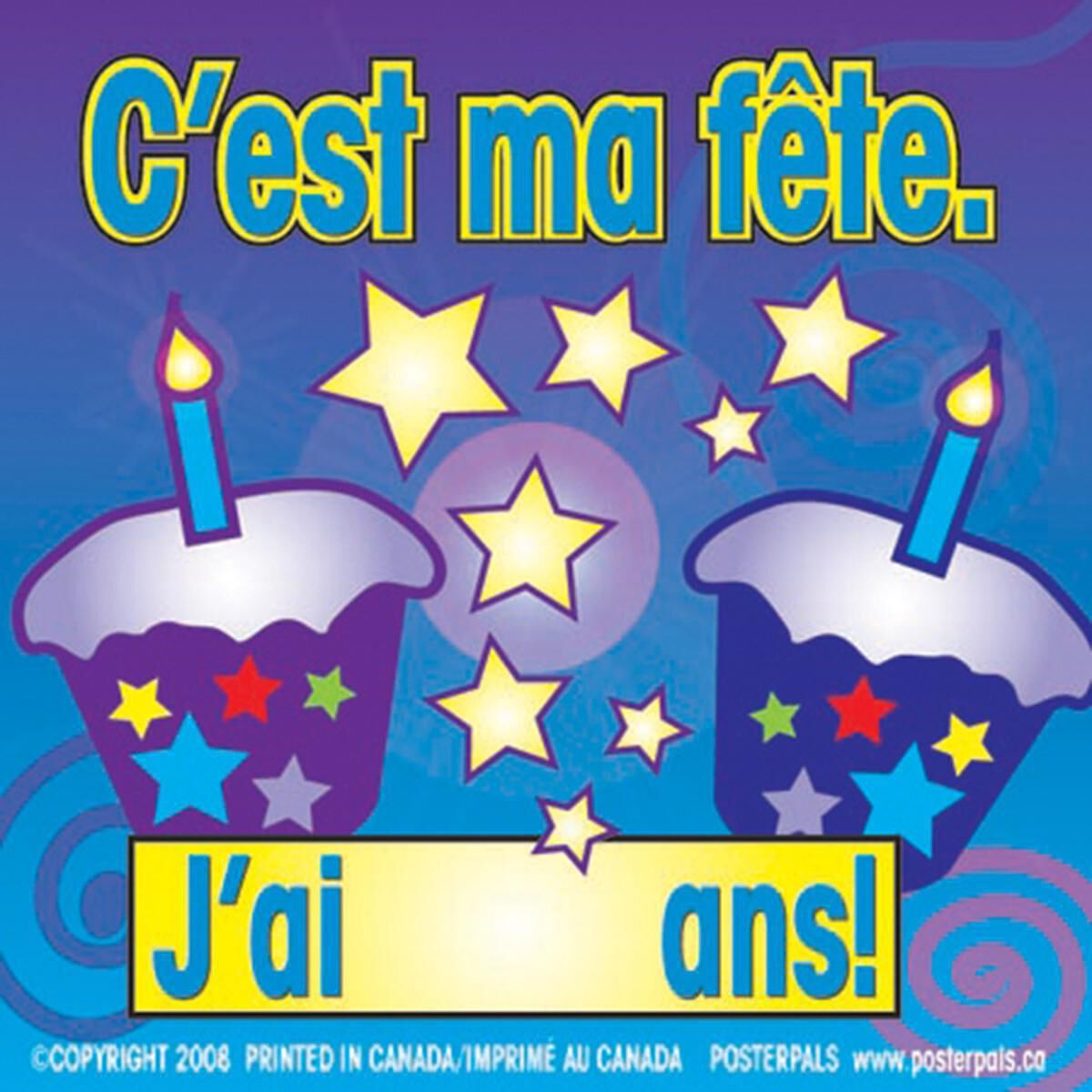 French Birthday Badges | Scholastic Canada Book Clubs
