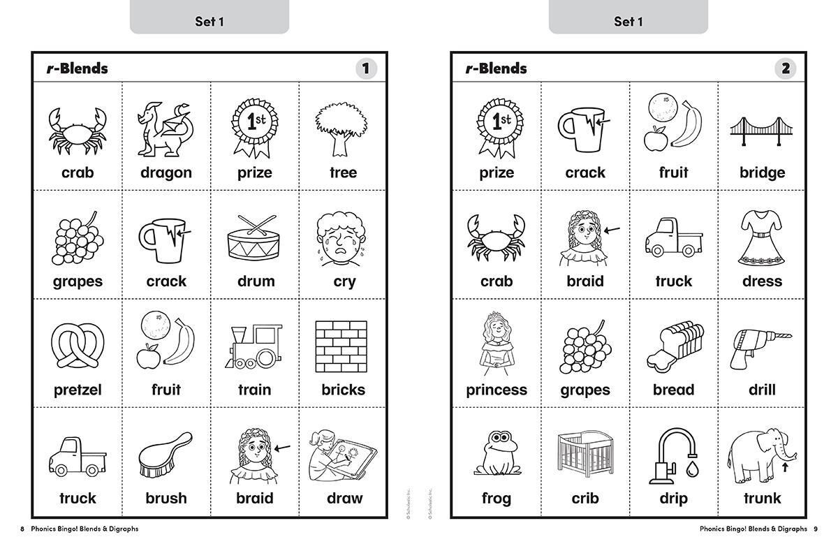 Phonics Bingo!: Blends & Digraphs | Scholastic Canada Book Clubs