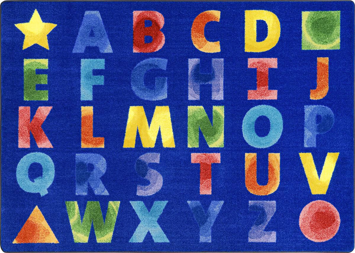 Watercolour Alphabet Carpet | Scholastic Canada Book Clubs