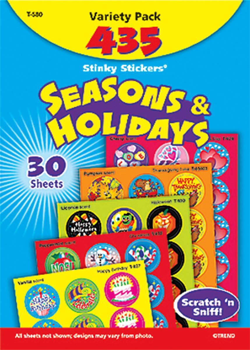 Seasons & Holidays Stinky Stickers Variety Pack | Scholastic Canada ...